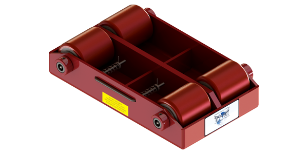 X-30-P > Short Rigid Straight Line Skates/Dollies - US Made | Hevi-Haul