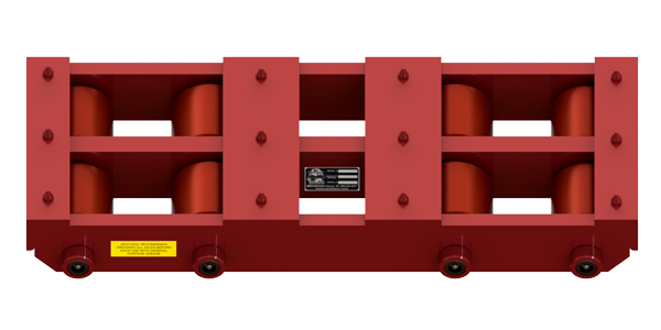 BB-100-P > Long Rigid Straight Line Skates/Dollies | Hevi-Haul