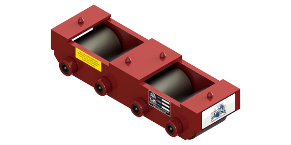 TDM-4 Slim Rigid Straight Line Skates/Dollies | Hevi-Haul